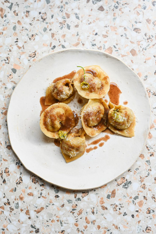 Verse ravioli met haas & chocolade